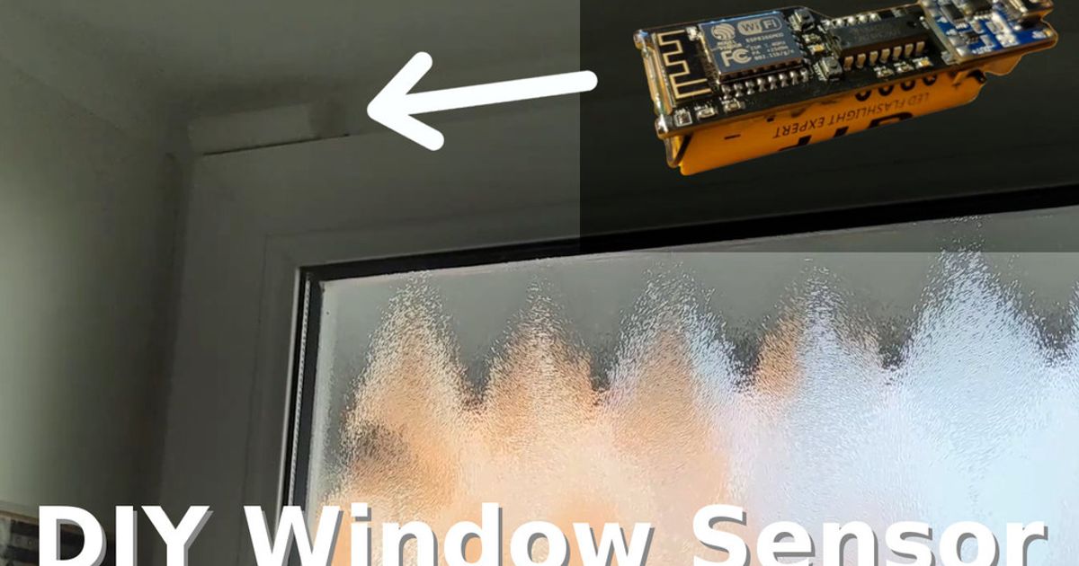 Window Sensor (ESP8266-based) by MakerMeik | Download free STL model ...