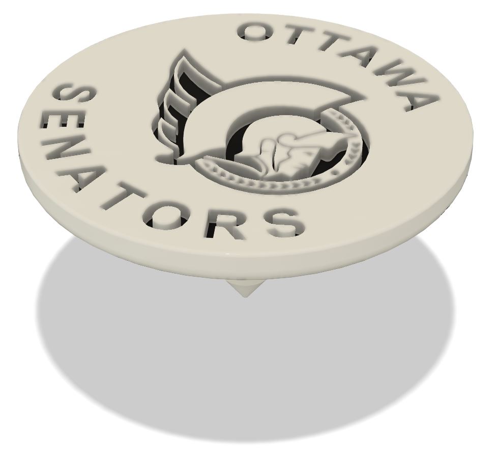 Golf - Ottawa Senators NHL team Golf Ball Marker by Peter C | Download ...