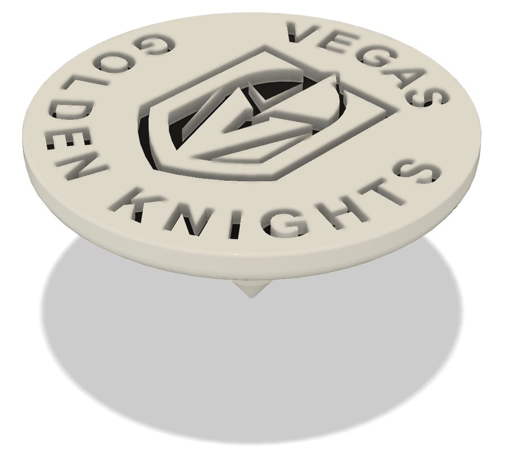 Golf - Golf Ball Marker - NHL - Vegas Golden Knights by Peter C ...