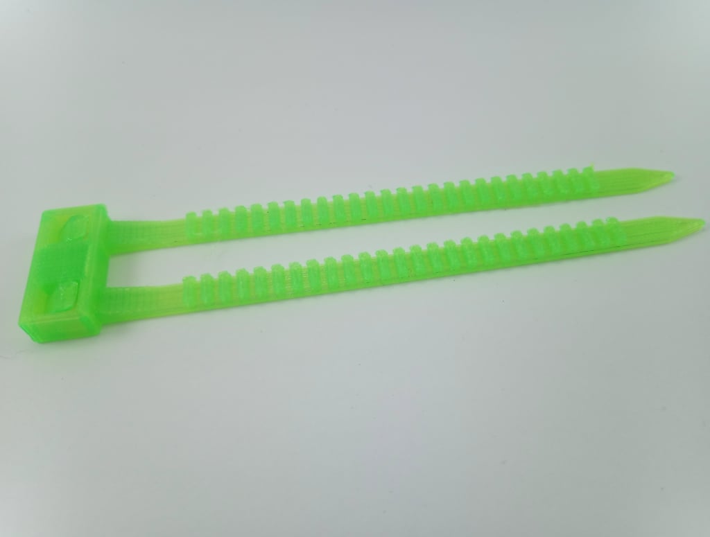 Double Zip Tie / Cable Tie Vertical by MekDrafter | Download free STL ...