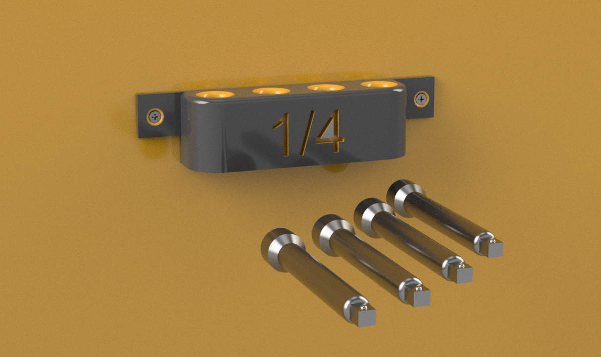 holder for workshop extensions 1/4 by Kuba Zw | Download free STL model ...