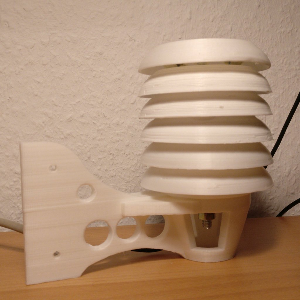 Radiation shield "Stevenson screen" temperature sensor (weather station ...