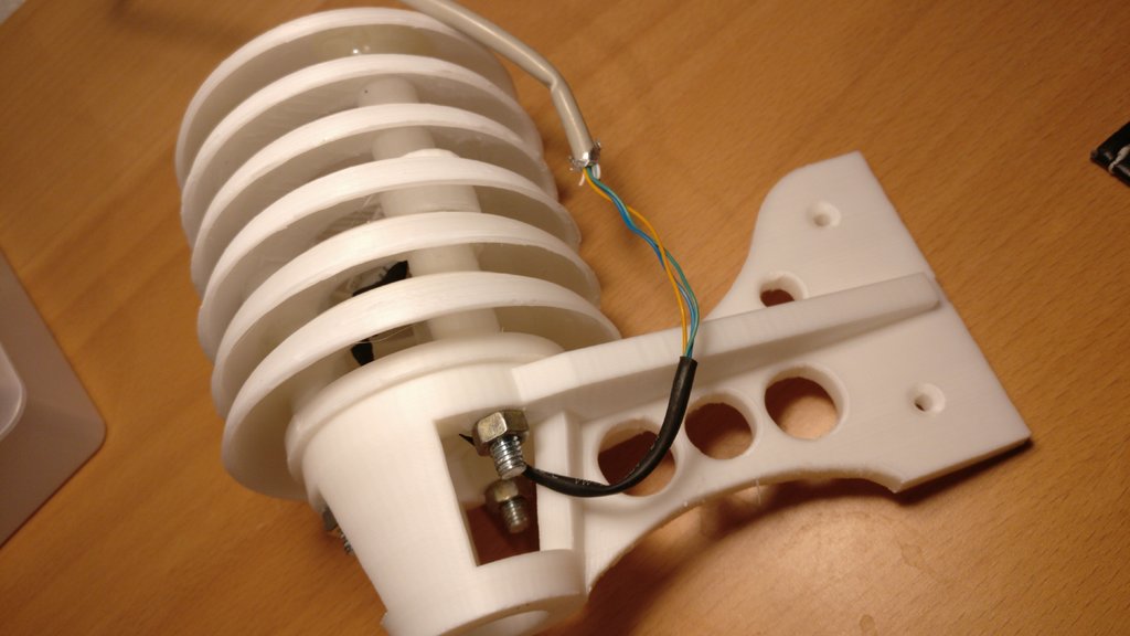 Radiation shield "Stevenson screen" temperature sensor (weather station ...