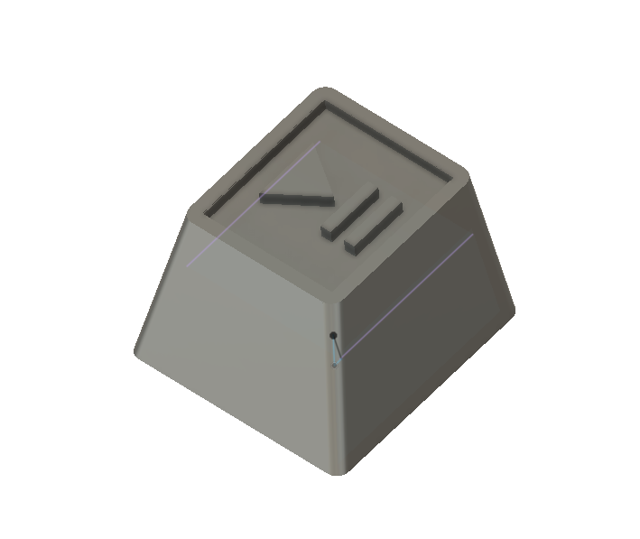 Pause/Play Key Cap by ogfortis | Download free STL model | Printables.com
