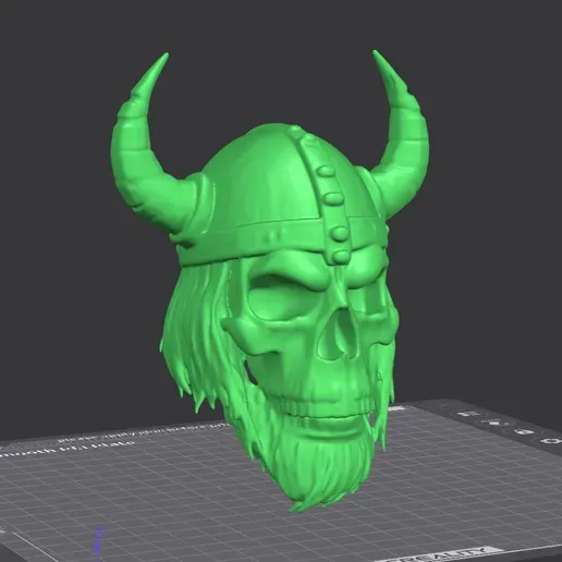 Viking Skull With Helmet (for FREE) by Astro-FREE-3D-Art | Download free STL model | Printables.com