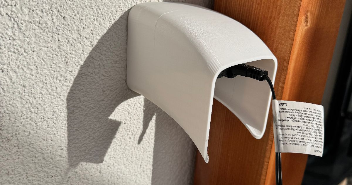 Outdoor rain socket cover by Neva | Download free STL model ...