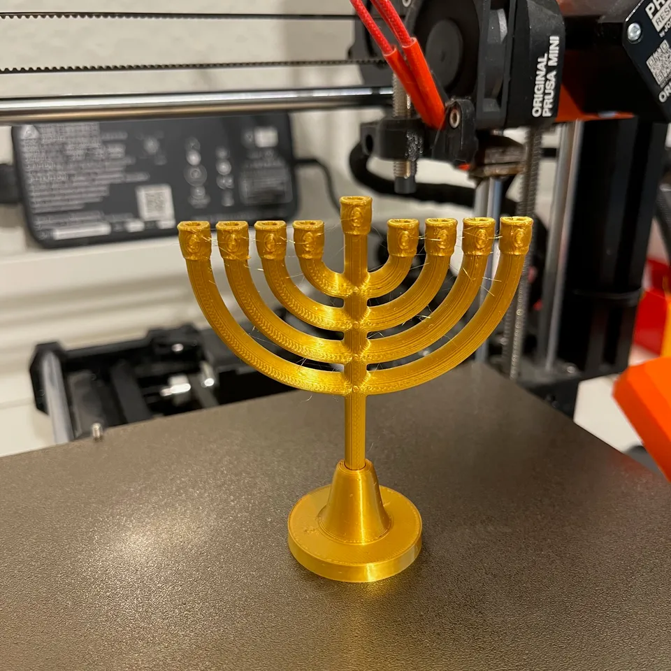 Hanukkah Menorah by hg8i | Download free STL model | Printables.com