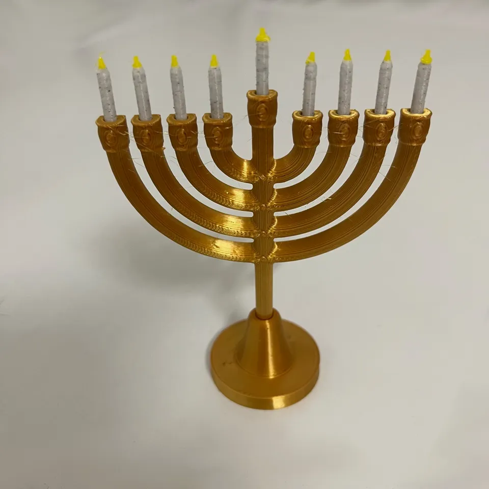Hanukkah Menorah by hg8i | Download free STL model | Printables.com