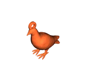 Pigeon keychain by EEngin33r | Download free STL model | Printables.com