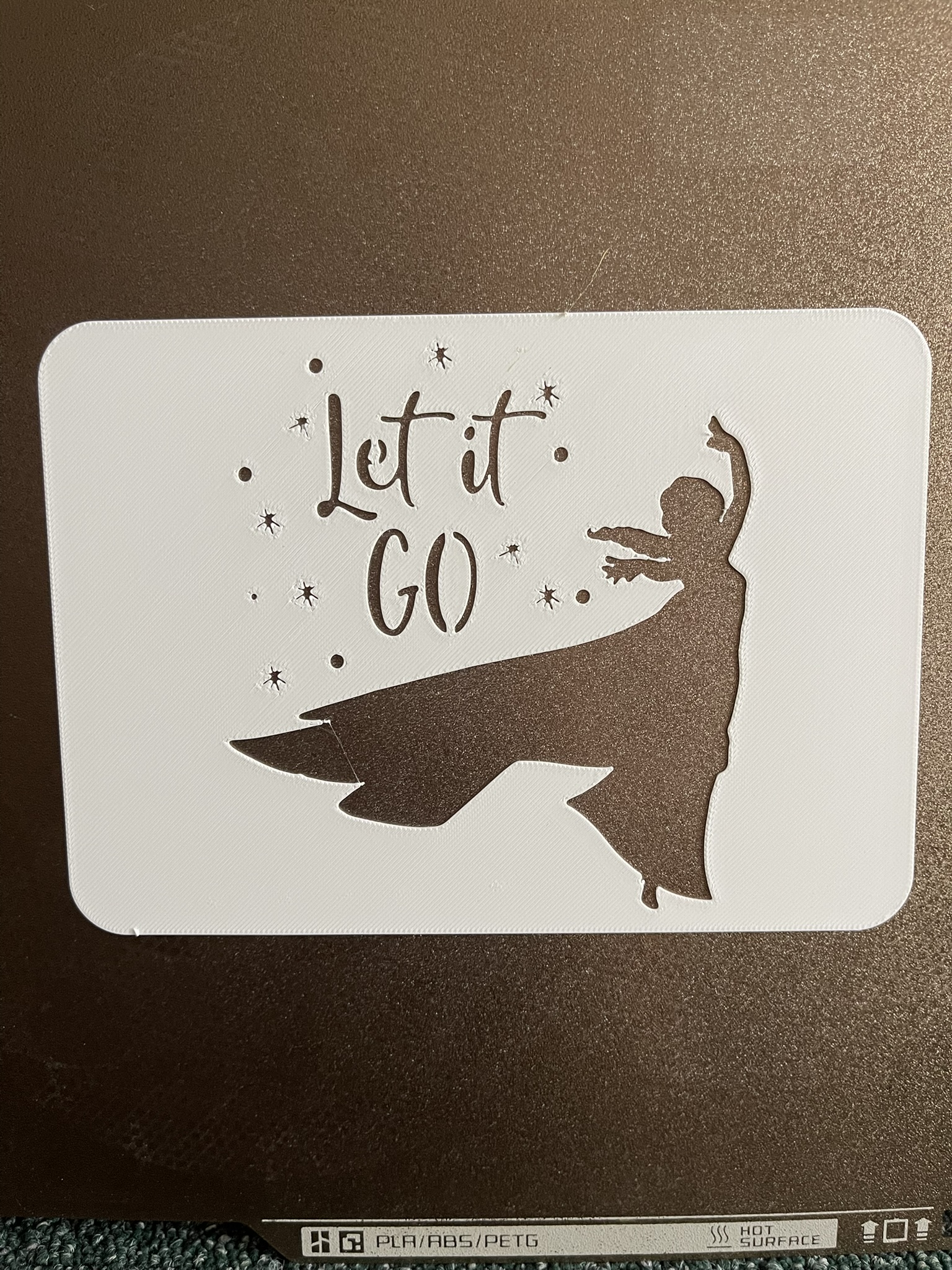 Frozen - Let It Go - Template Stencil for drawing and painting by ideat0m | Download free STL ...