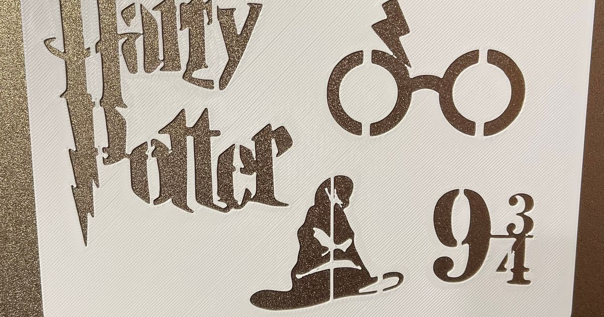 Harry Potter - Template Stencil for drawing and painting by ideat0m ...