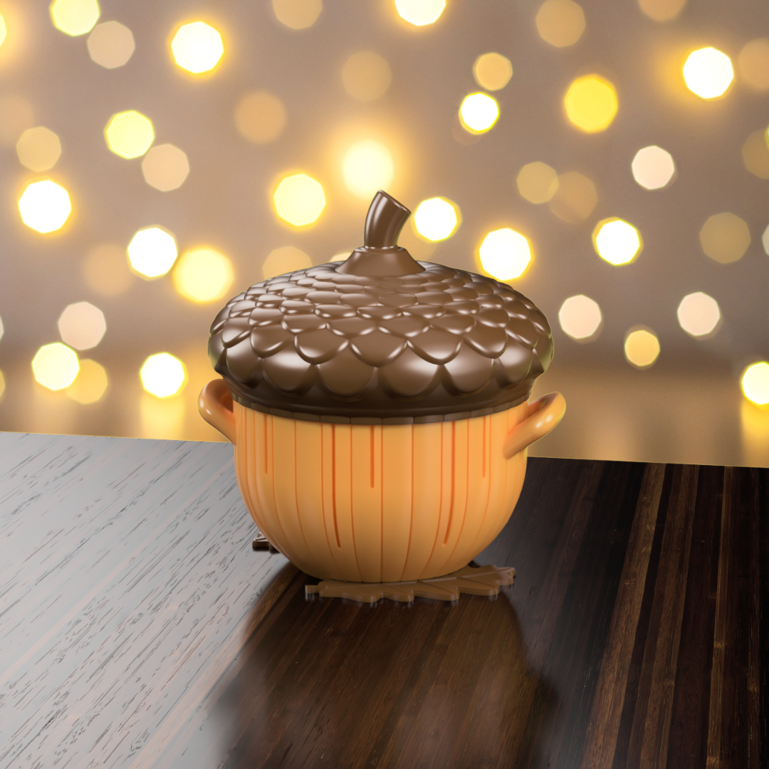 Christmas Acorn Shaped Container by Artífice3D | Download free STL ...