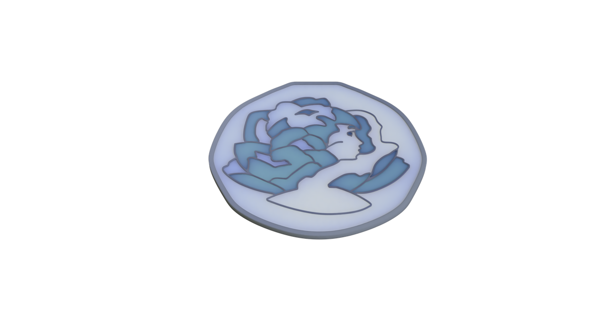 Arcane blue rose by Bavoj | Download free STL model | Printables.com