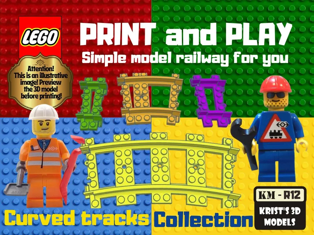 LEGO Curved tracks Collection by Mgr. Pavel Krist | Download free STL ...