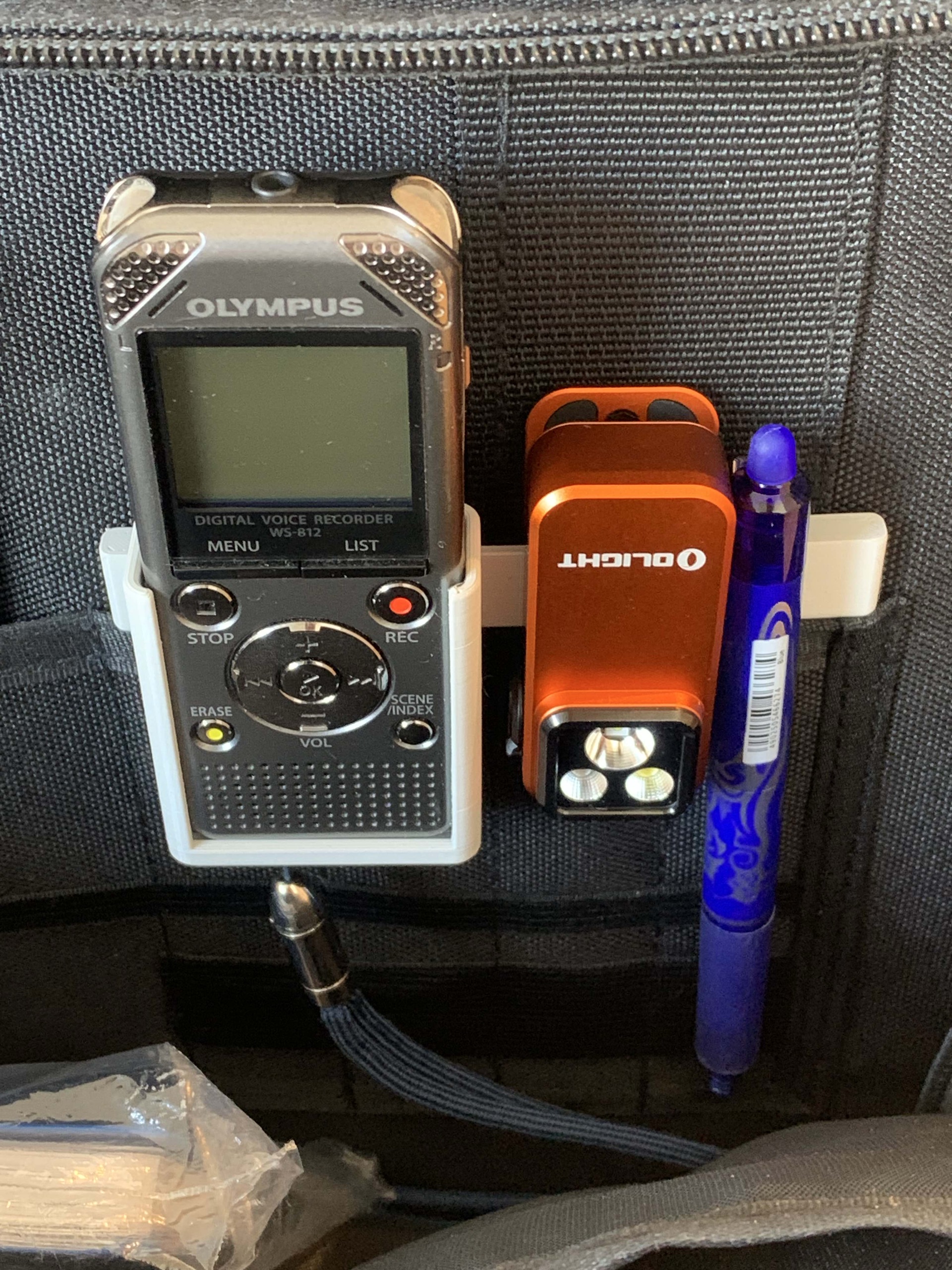 WS-812 Olympus Voice Recorder Holder / Clip by fhb | Download free STL ...