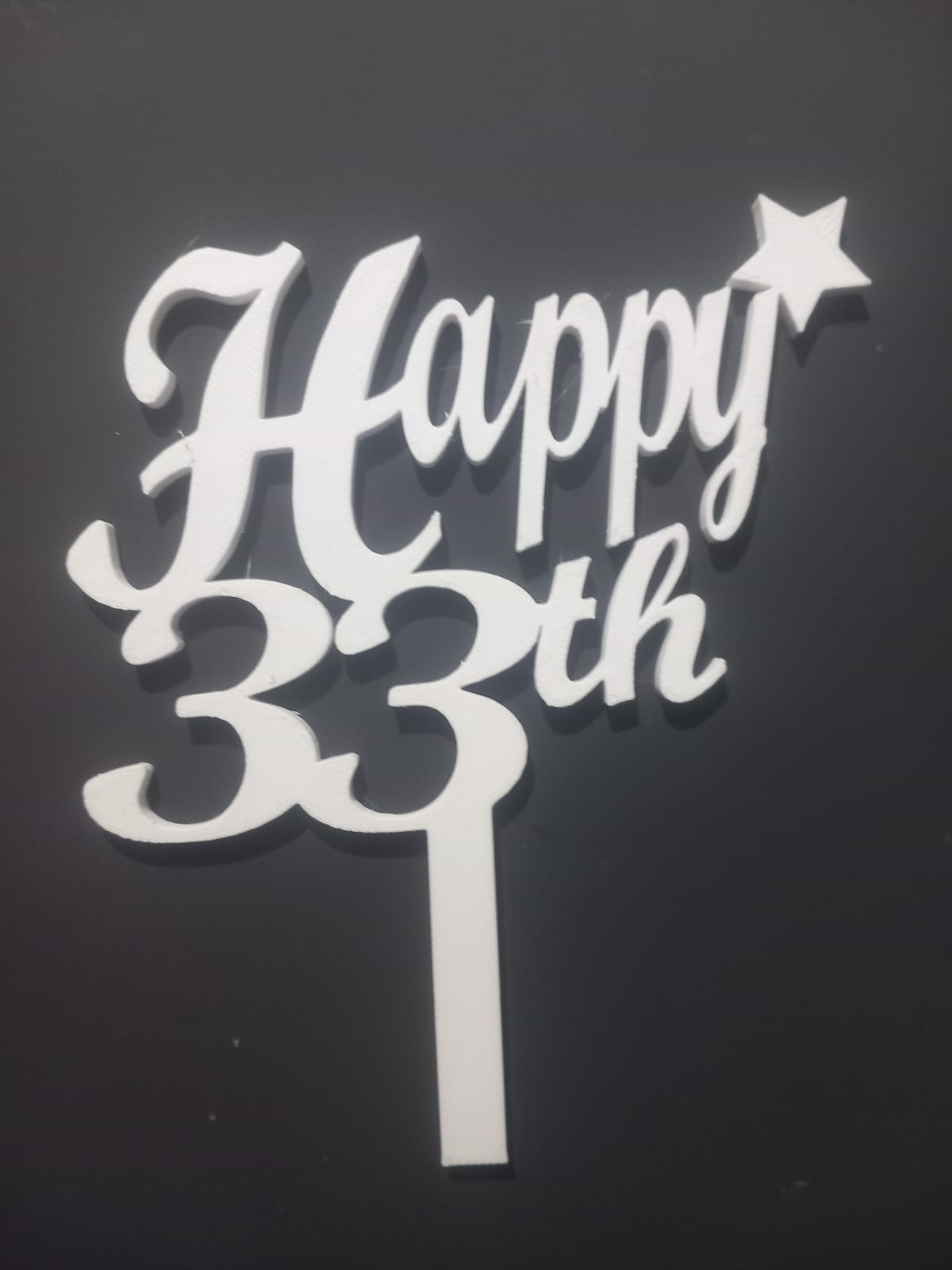happy 33 th by roby | Download free STL model | Printables.com