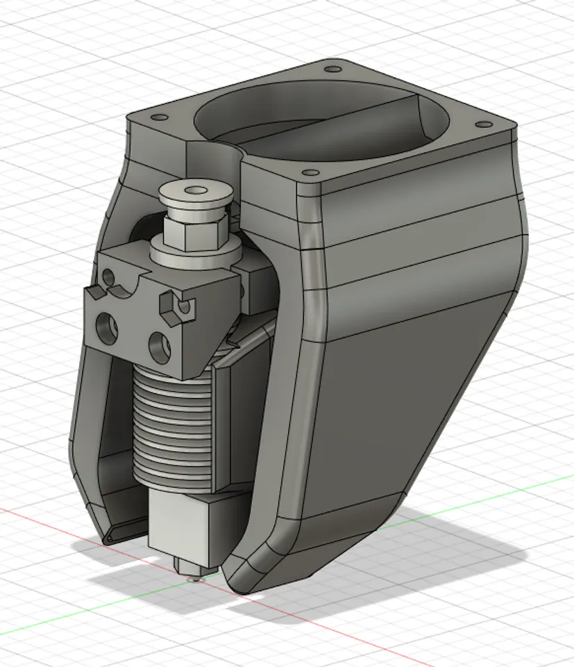 Free STL File Creality Ender E3D V6 Volcano Mount And Fan, 44% OFF