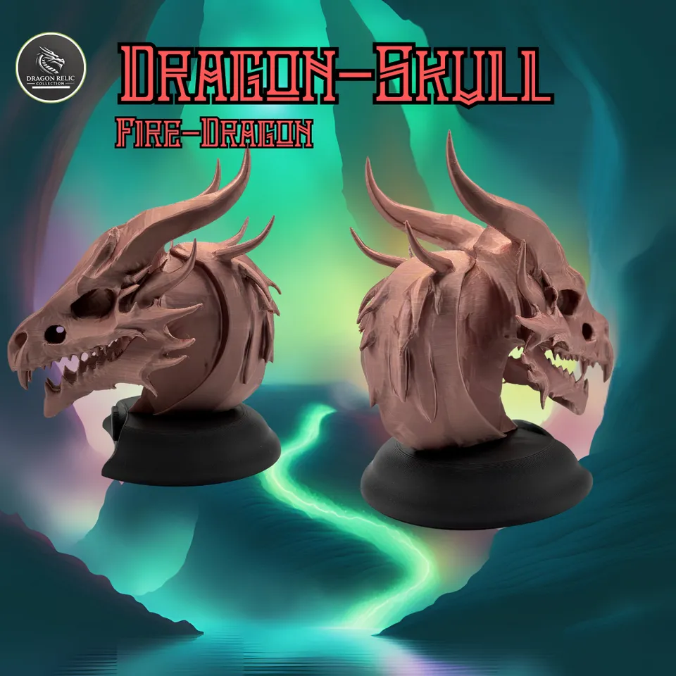 Drachen Schädel / Dragon Skull by Kutte | Download free STL model ...