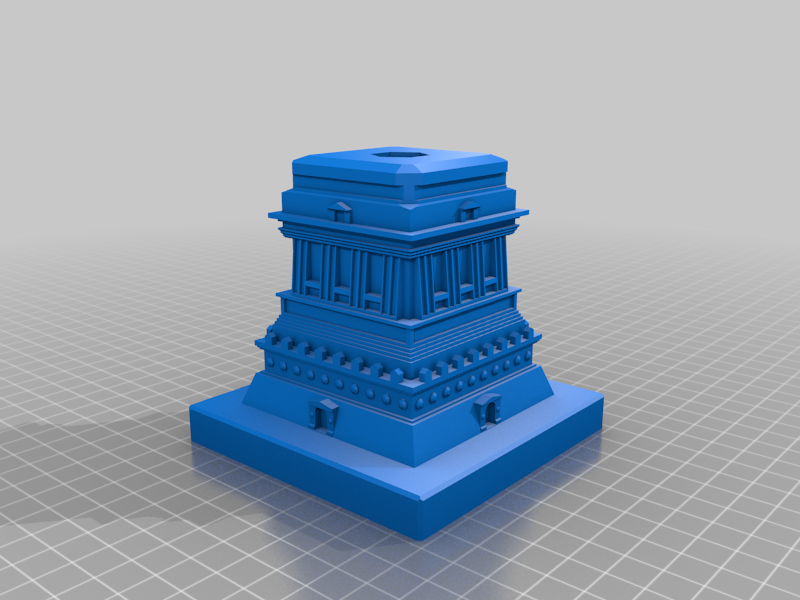 Statue of Liberty with base building 110 % - two parts with single ...