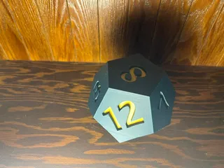 D&D D12 dice by Darth_Mand'alor_the_Great | Download free STL model ...
