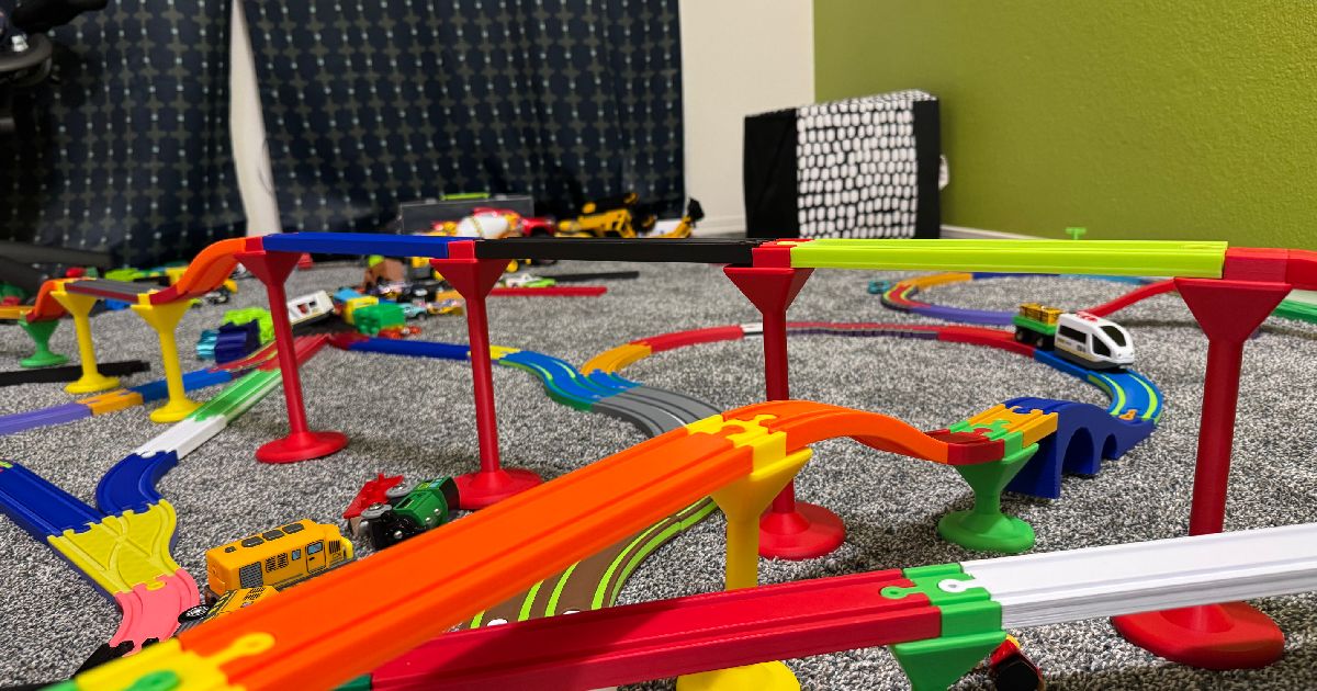 World's Best Wooden Train Track Pillar for IKEA Lillabo / Brio by ...