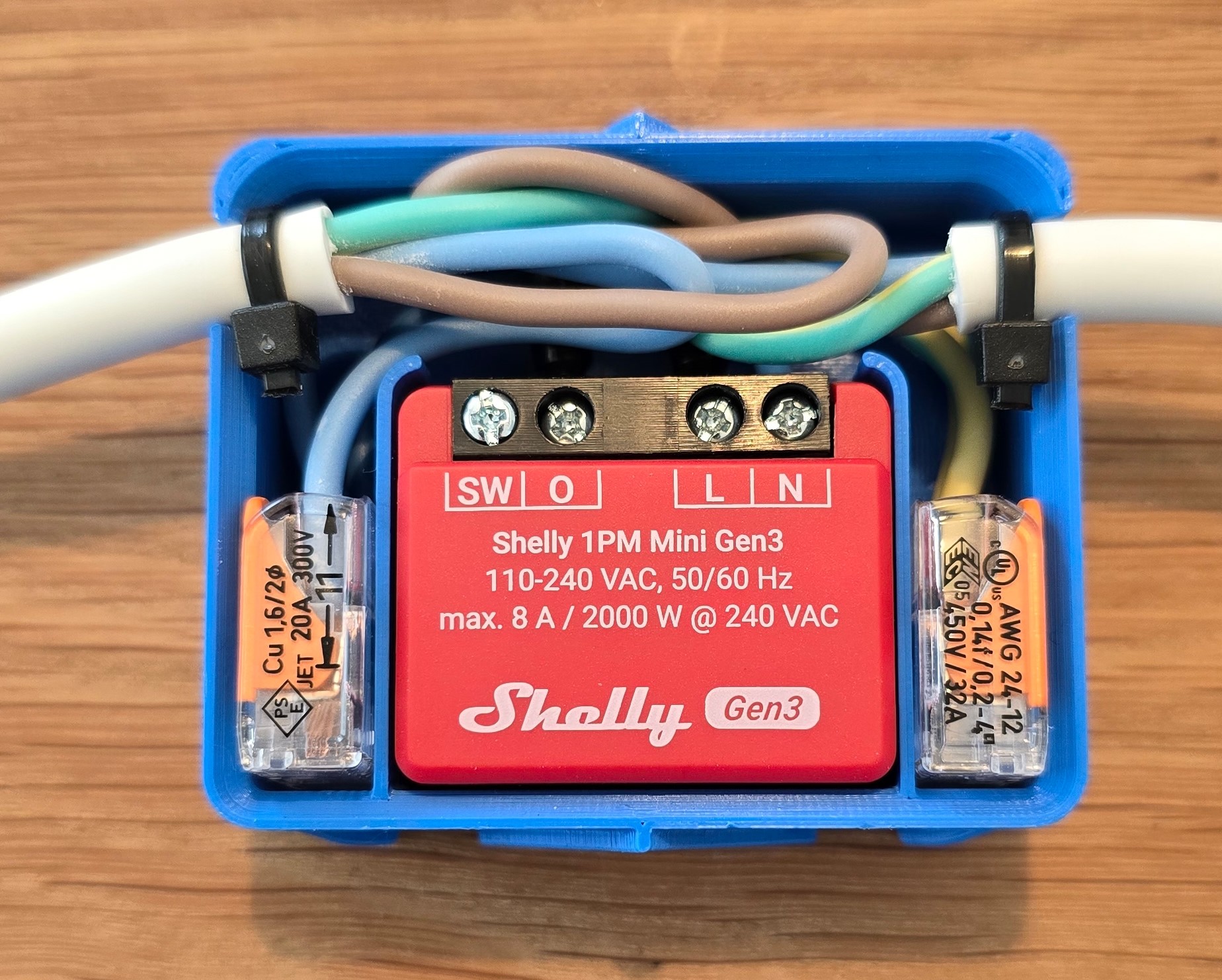 Shelly Mini Smart extension cable housing (no Screws) by jju182 ...