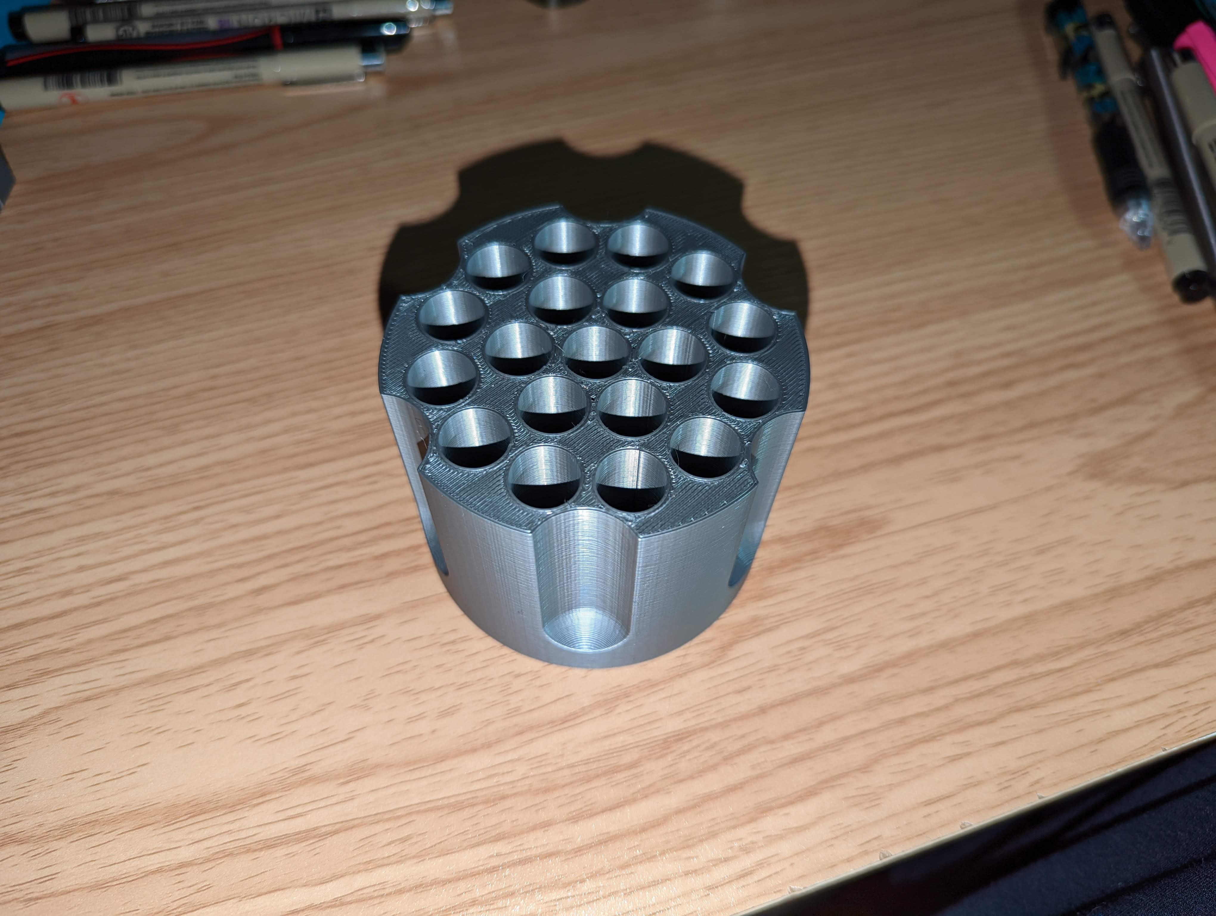 Bigger Revolver Cylinder Pen Holder by Pwninstein | Download free STL ...