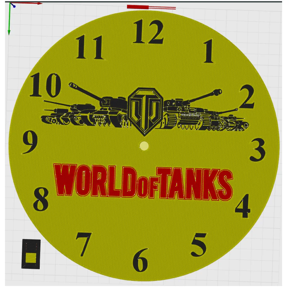 Wot clock multicolor by sz csa | Download free STL model | Printables.com