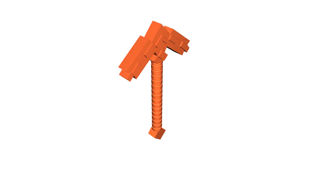 Minecraft Lego Pickaxe by ispont | Download free STL model | Printables.com