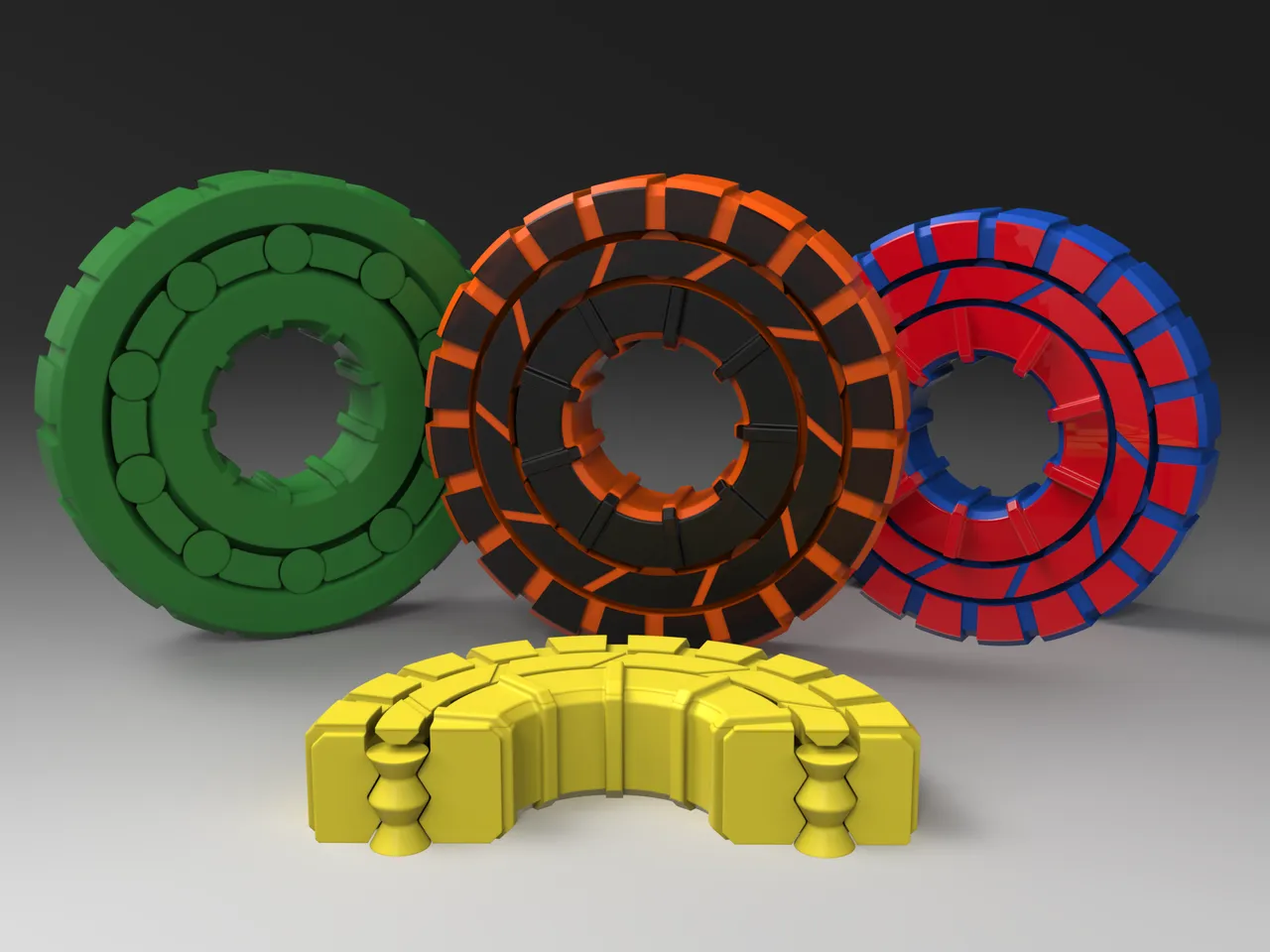 FidgetRing | Print in Place by zimo | Download free STL model ...