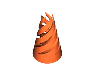 spiral twist cone fidget by Cohen Hill | Download free STL model ...