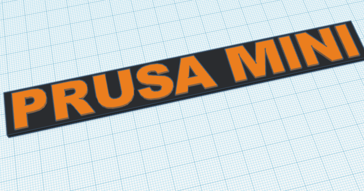 PRUSA MINI logo by V.S. | Download free STL model | Printables.com