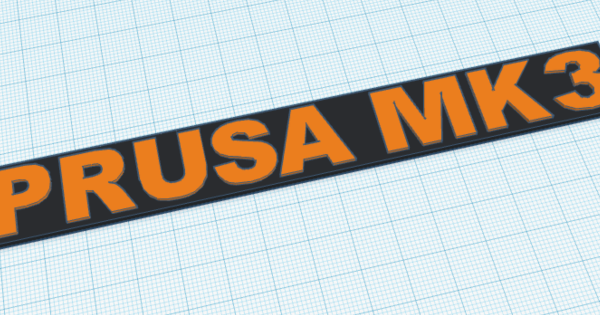 PRUSA MK3 logo by V.S. | Download free STL model | Printables.com