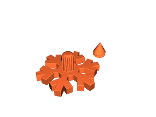 Snowflake Spinner by Carbine | Download free STL model | Printables.com