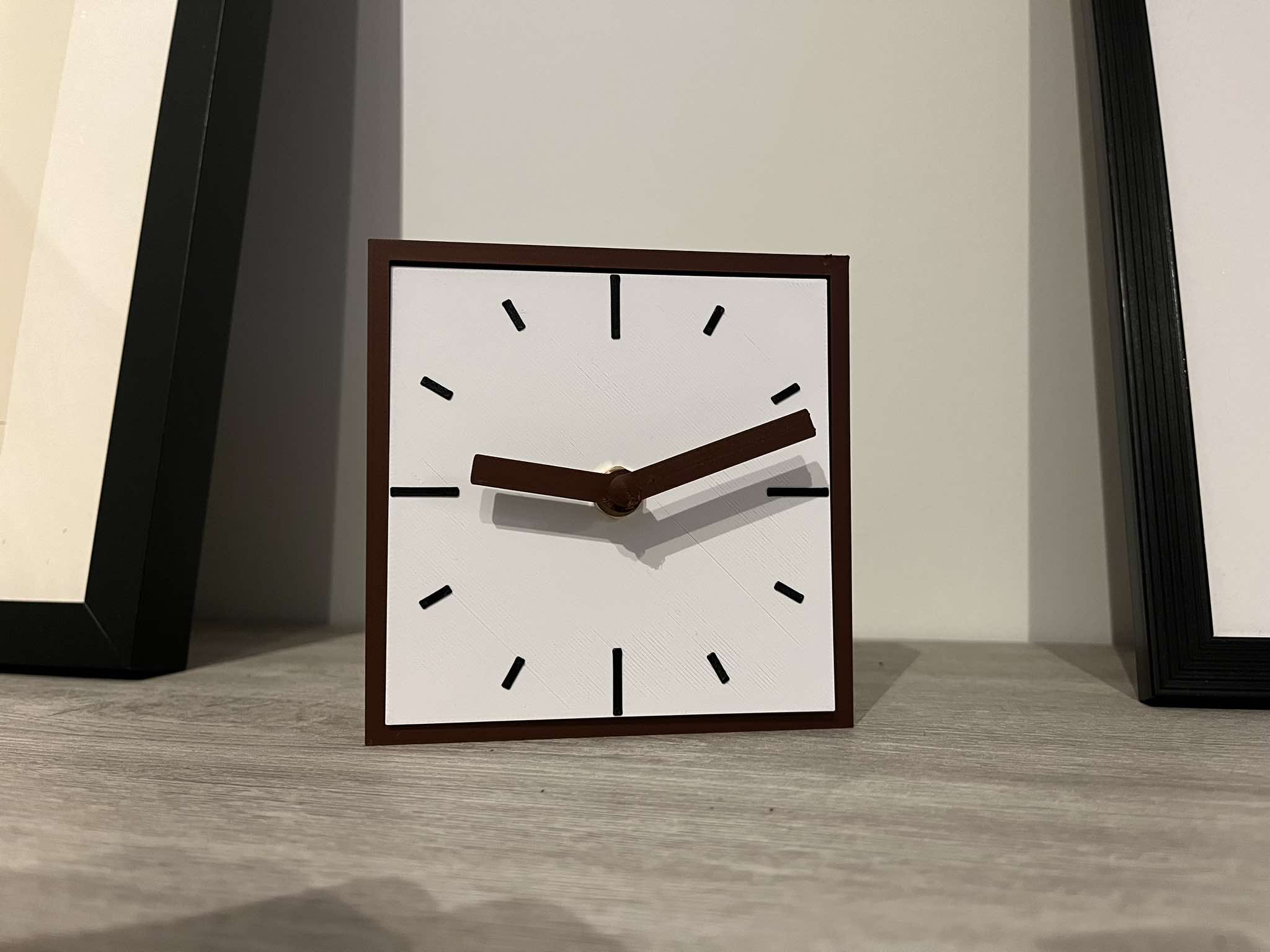 Modern modular rectangular clock by Cobalt | Download free STL model ...