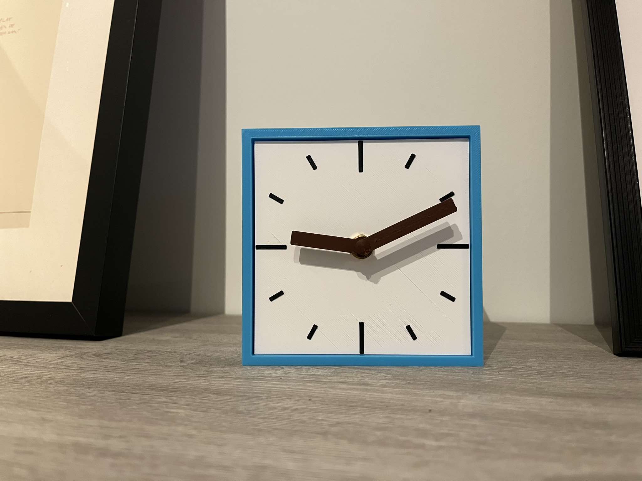 Modern modular rectangular clock by Cobalt | Download free STL model ...