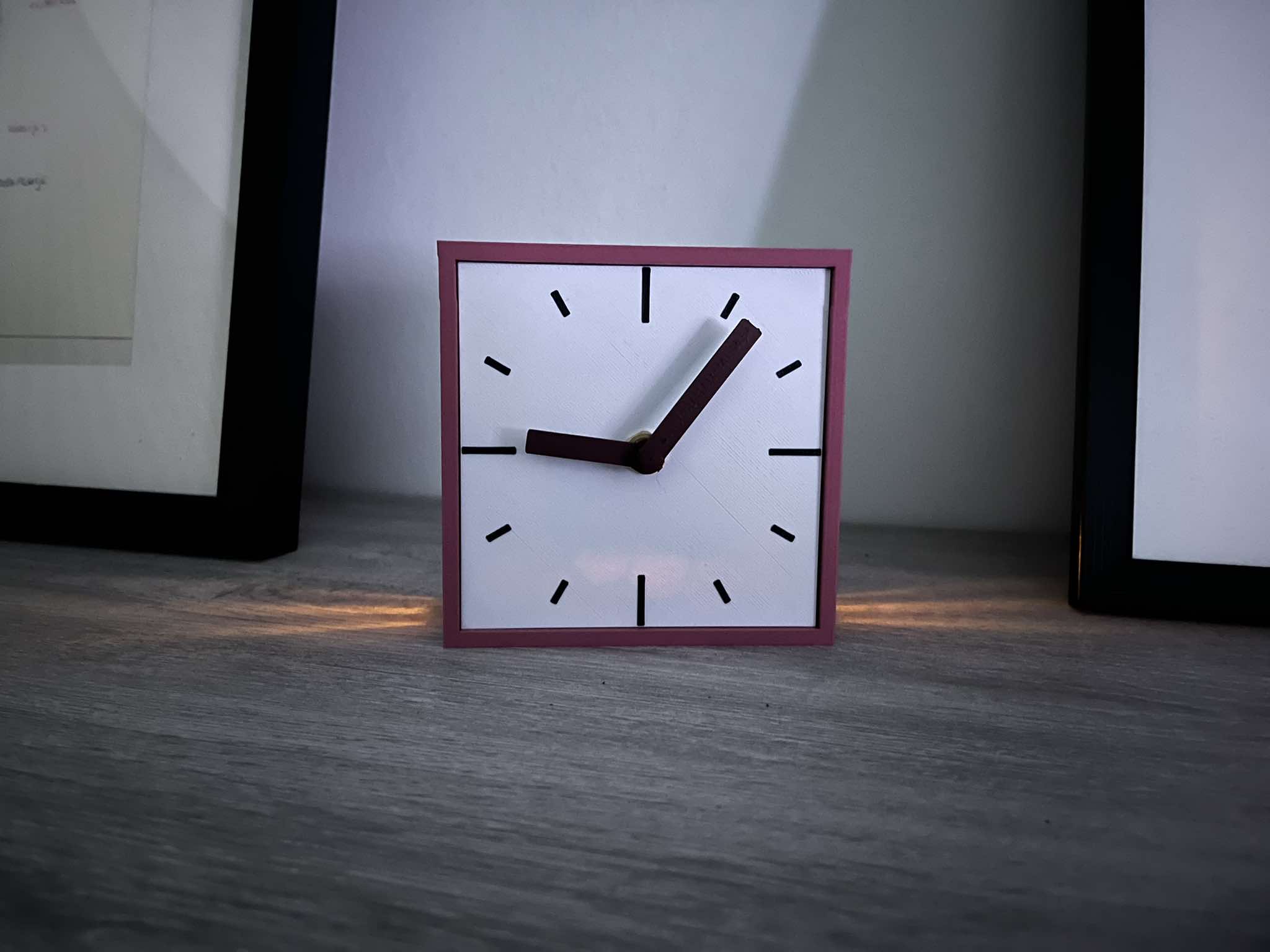 Modern modular rectangular clock by Cobalt | Download free STL model ...