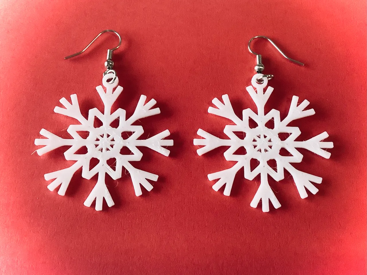 Snowflake Earrings by Craftnado | Download free STL model | Printables.com