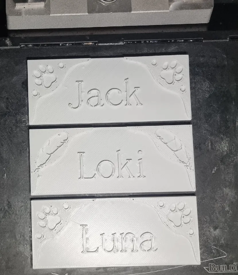 Pet name plaques signs by FitzyLoki | Download free STL model ...