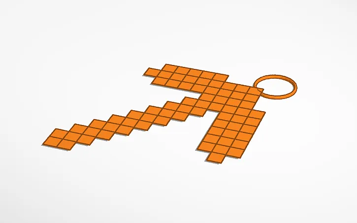 Minecraft Pickaxe Ornament by PrintingRizzlr | Download free STL model ...