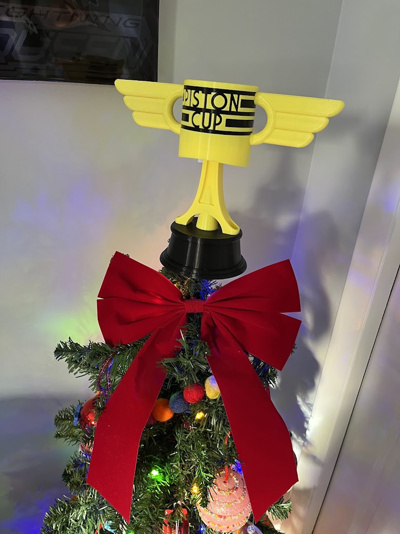 Piston Cup Tree Topper Base by Mark D | Download free STL model ...