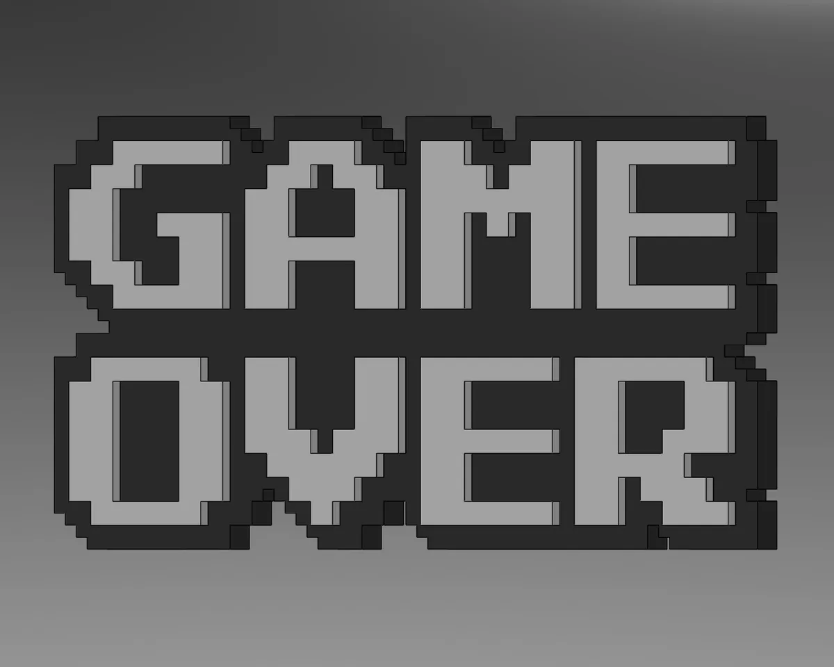 8-Bit Game Over - Christmas Ornament (Hot-Swap, Multi-Color) by 8-Bit ...