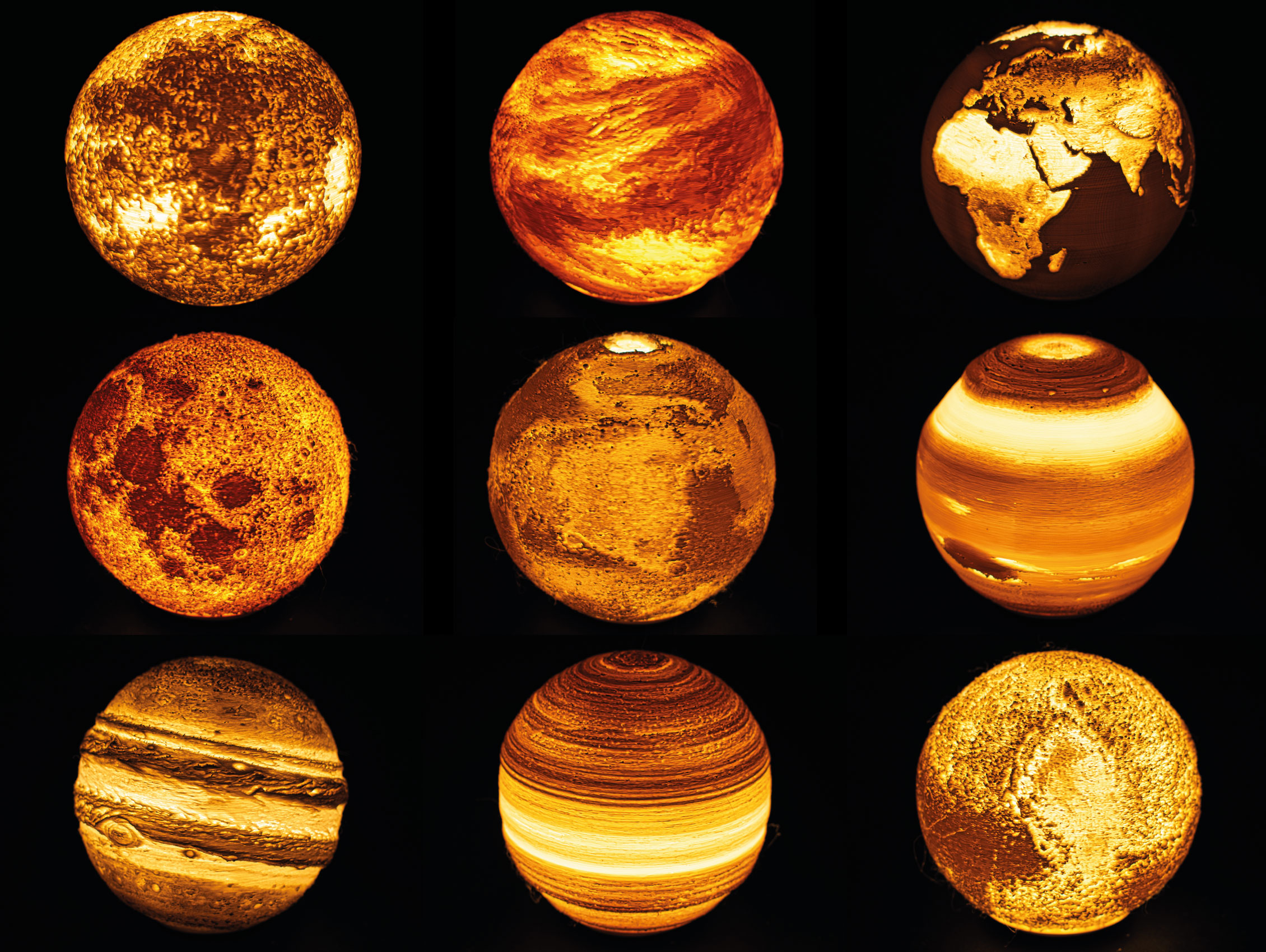 Solar System Lithophane Christmas Baubles by FritzPeppone | Download ...