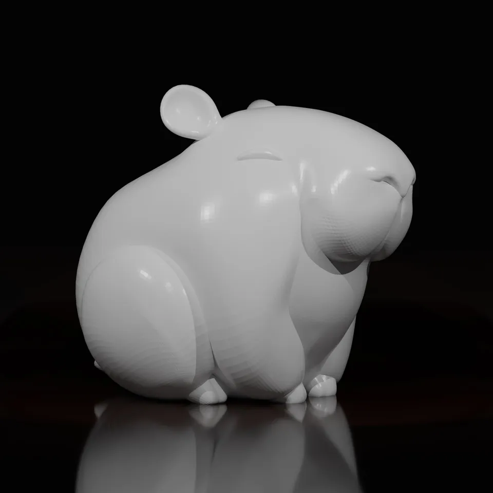 Cute Capybara Sculpt by SolidG | Download free STL model | Printables.com