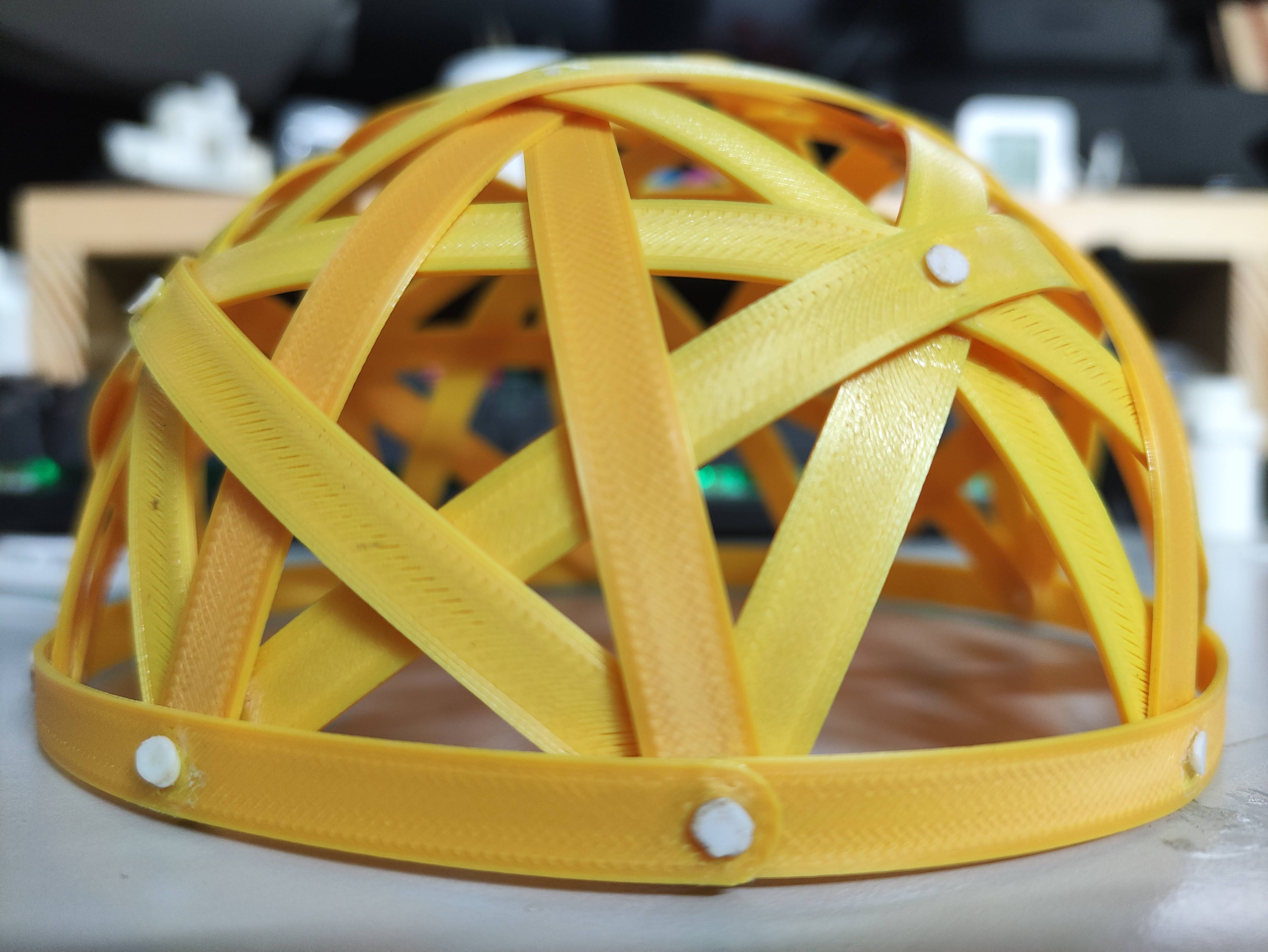Parametric geodesic star dome por rmfms | Descargar modelo STL gratuito ...