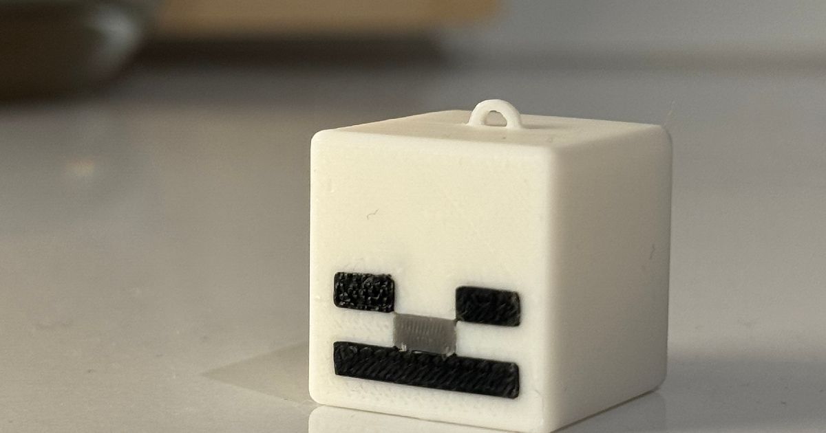 Minecraft Skeleton Keychain, No Glue or AMS Needed by Czapa | Download ...