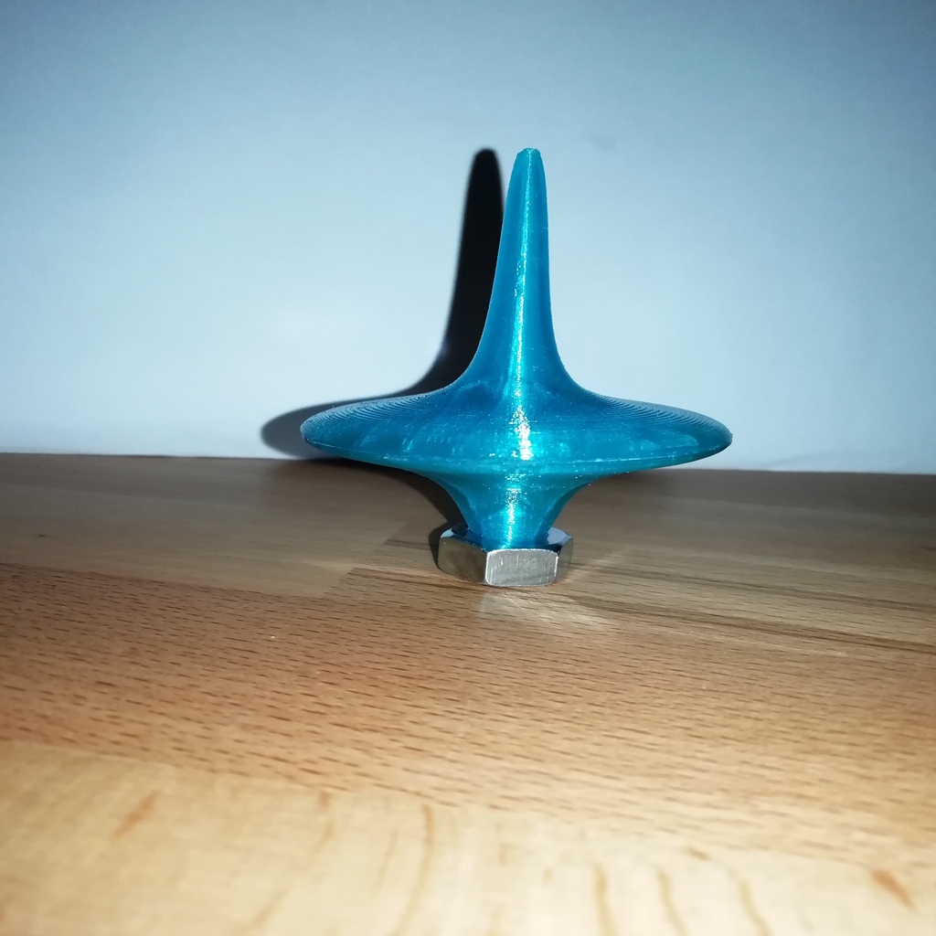 Yet another "Inception" style spinning top - split and weighed with 3 ...