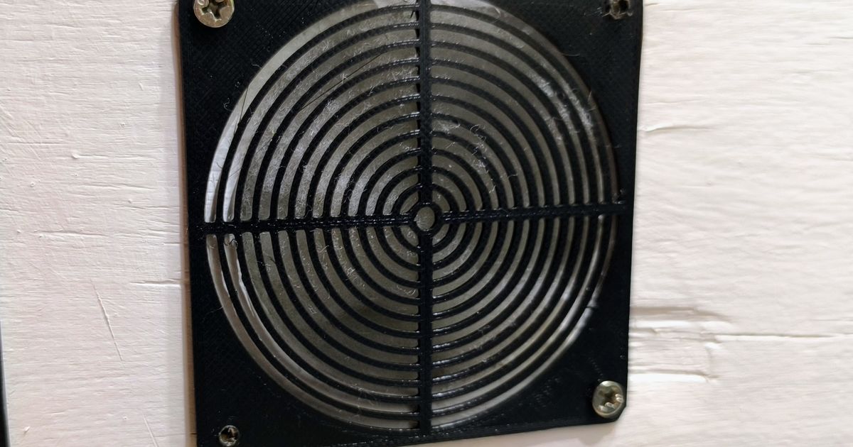 80x80mm Fan Grill by jurijcola | Download free STL model | Printables.com