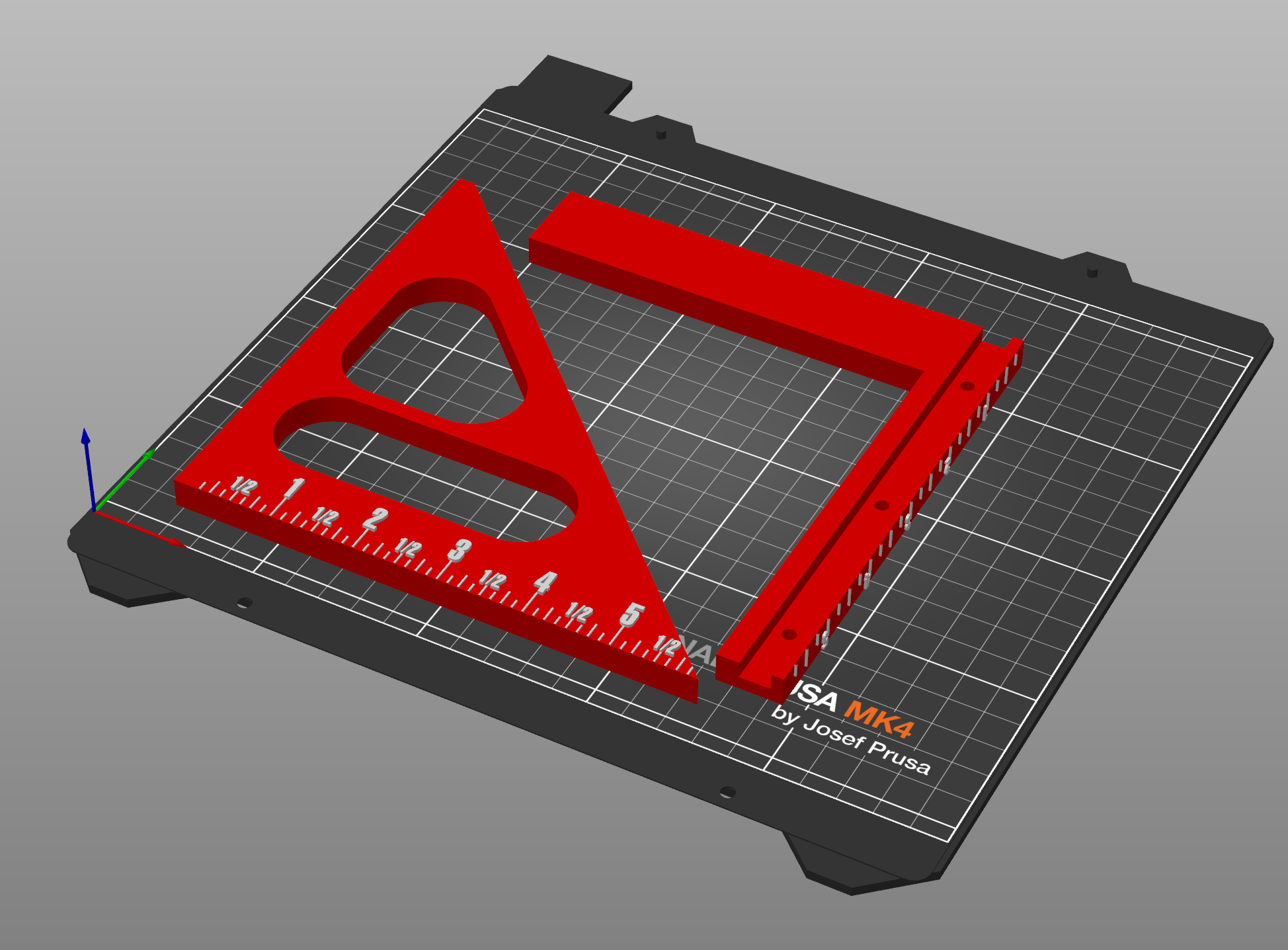 EZ Print Multi-Angled Bench Ruler by Cyclone-6 | Download free STL ...
