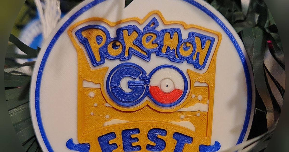 Pokemon Go FEST 2024 - Coin Ornament by o98CaseFace | Download free STL ...